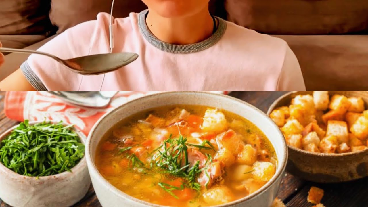 EATING | LUNCH SOUP | MUKBANG (CHEWING SOUNDS) - YouTube