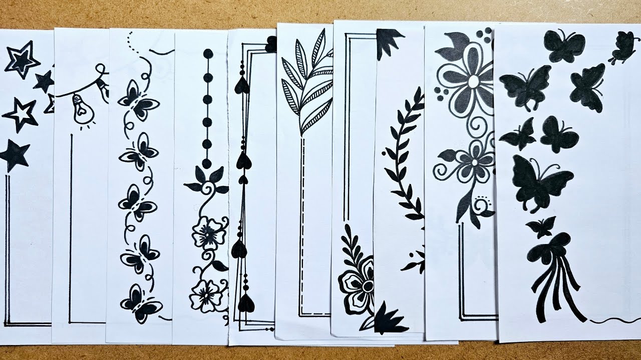 New Black Border Designs/Project Work Designs/Front Page for School ...