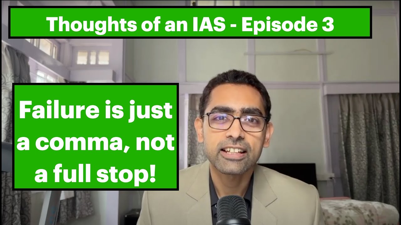 Failure is just a comma, not a full stop! - YouTube