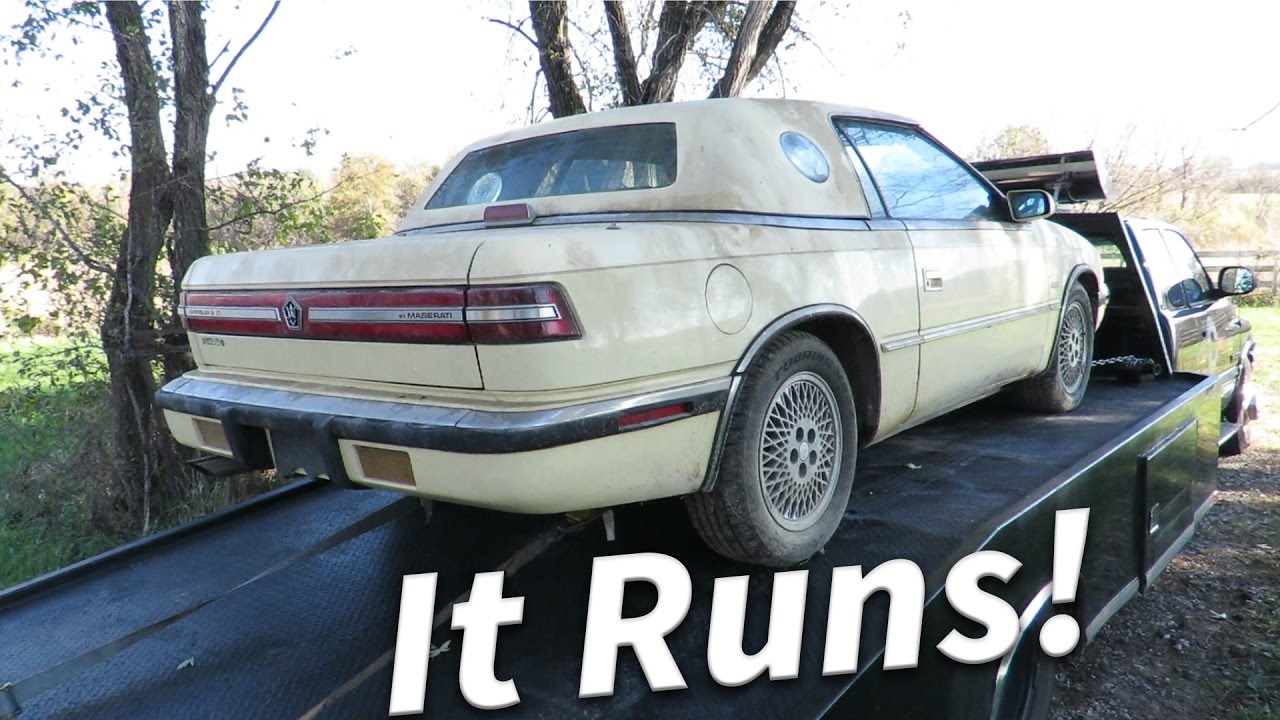 It Runs! || Chrysler TC Restoration/Project || Episode 2 - YouTube