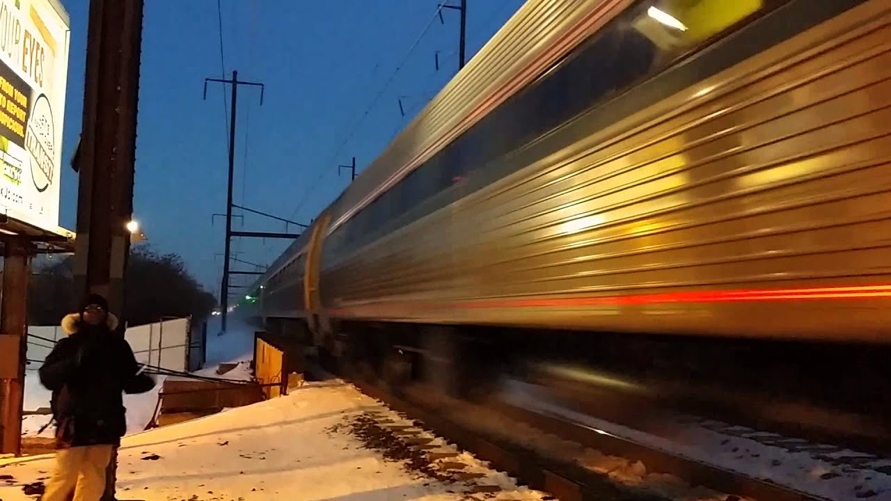 Amtrak ACS-64 Cities Sprinter NEC Regional #600 Fly - by at Bridesburg ...