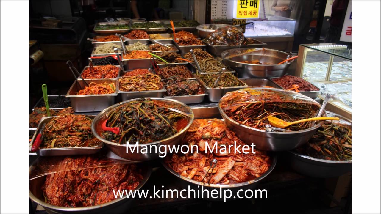 Korean famous market (Mangwon market)~~ - YouTube