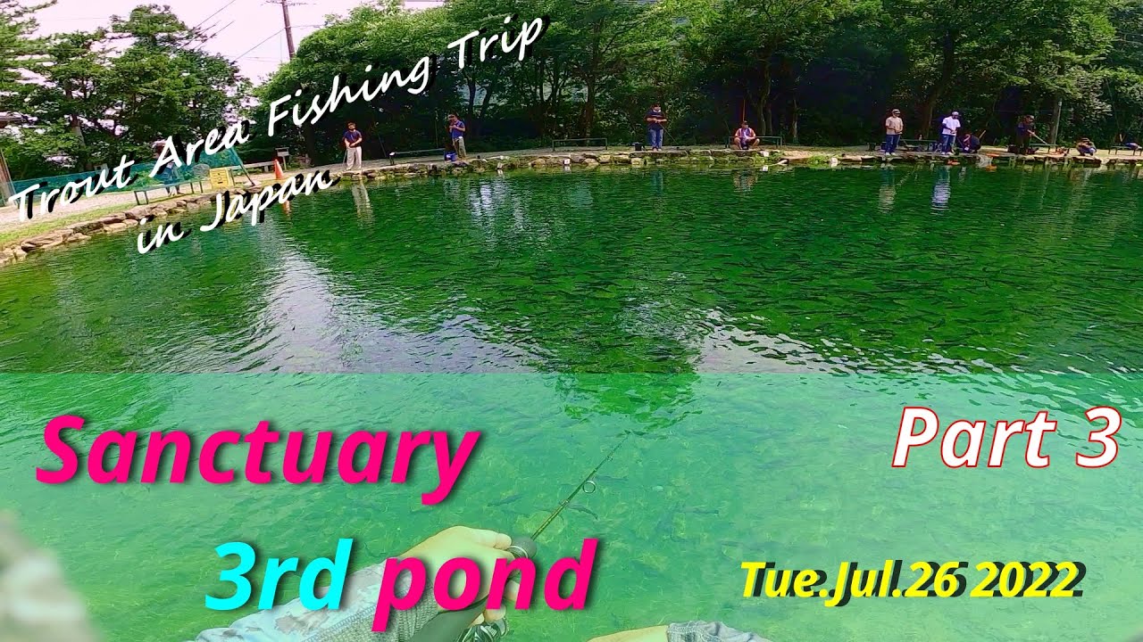 SANCTUARY 3 rd Pond Jul.26 2022 Part 3 / Trout Area Fishing Trip in ...