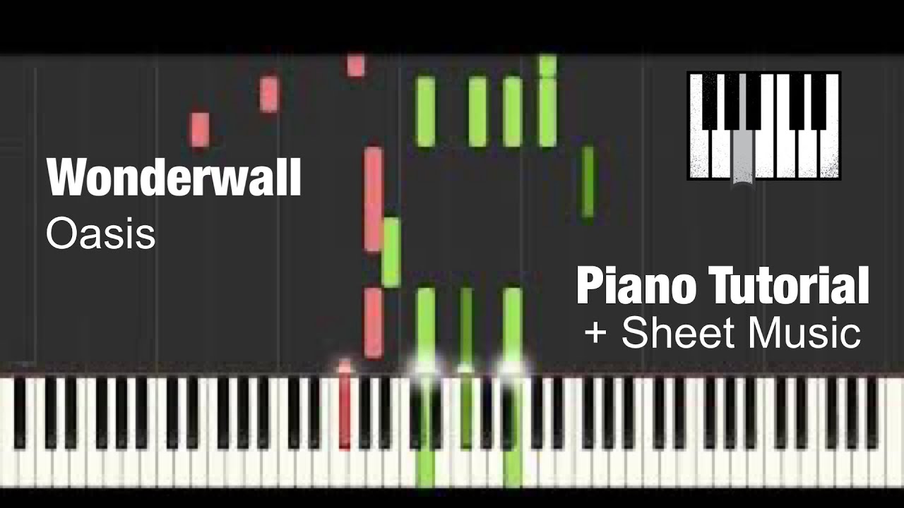 (How To Play) Wonderwall - Oasis - Piano Tutorial + Sheet Music - YouTube
