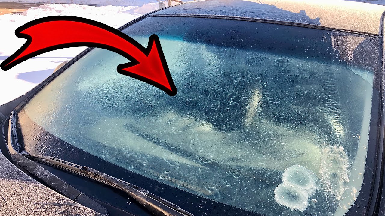 REAL SECRET to de-ice Iced Car Windows in SECONDS WITHOUT Scratching 😳🎉 ...