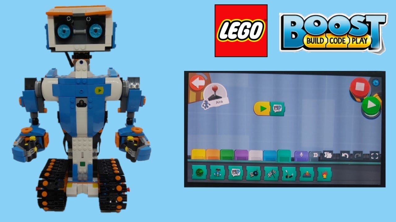 LEGO BOOST App for LEGO Robot Interaction Blocks in Turquoise Color ...