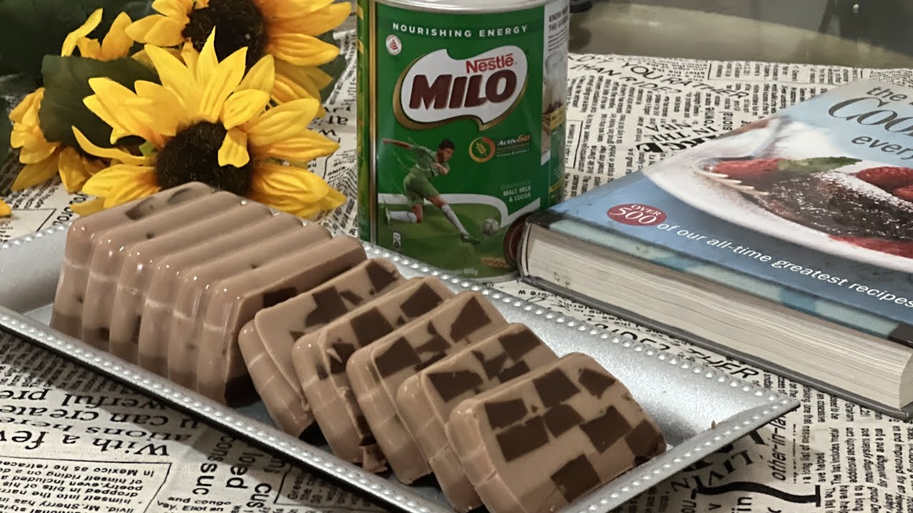 CREAMY MILO JELLY PUDDING | COFFEE JELLY DESSERT | MILO MILK PUDDING ...