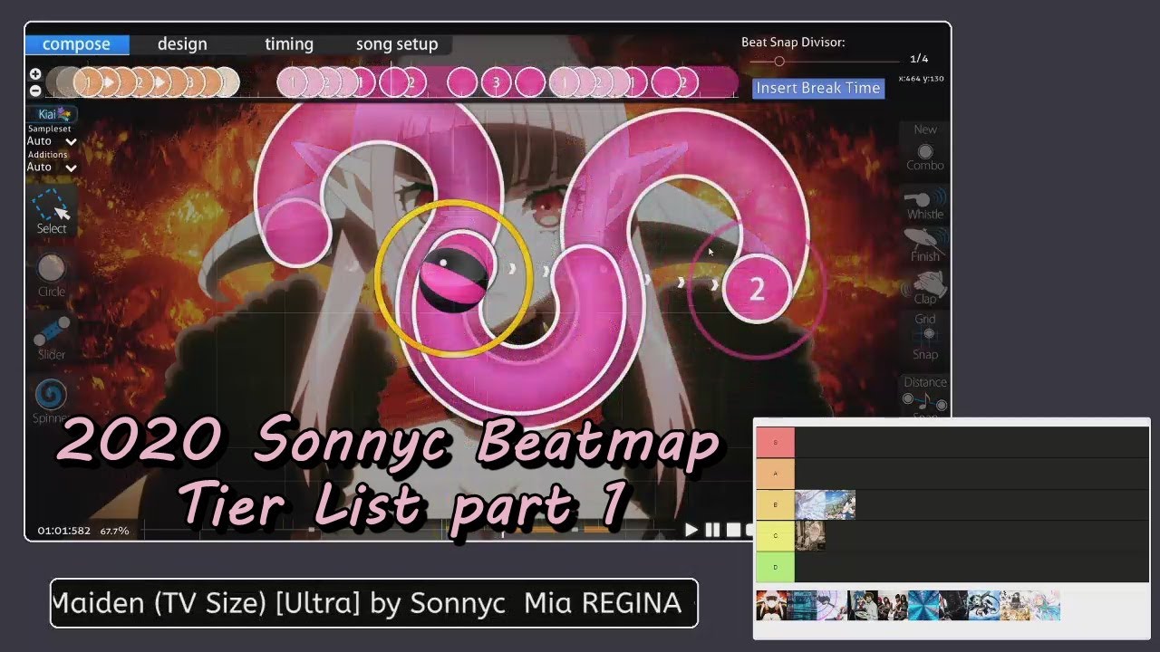 osu! Sonnyc Ranked Maps 2020 Tier List part 1 - YouTube