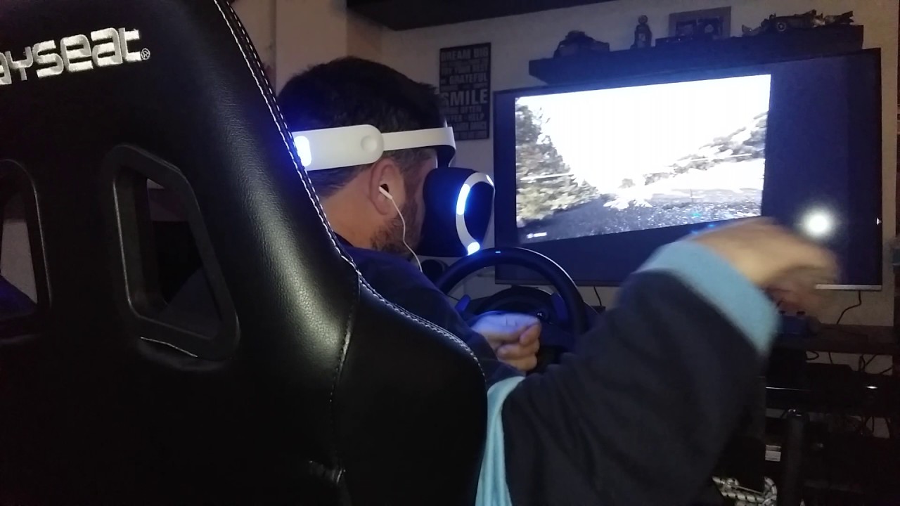 Dirt on psvr with thrustmaster T300 T3pa pedals Th8 shifter and custom ...
