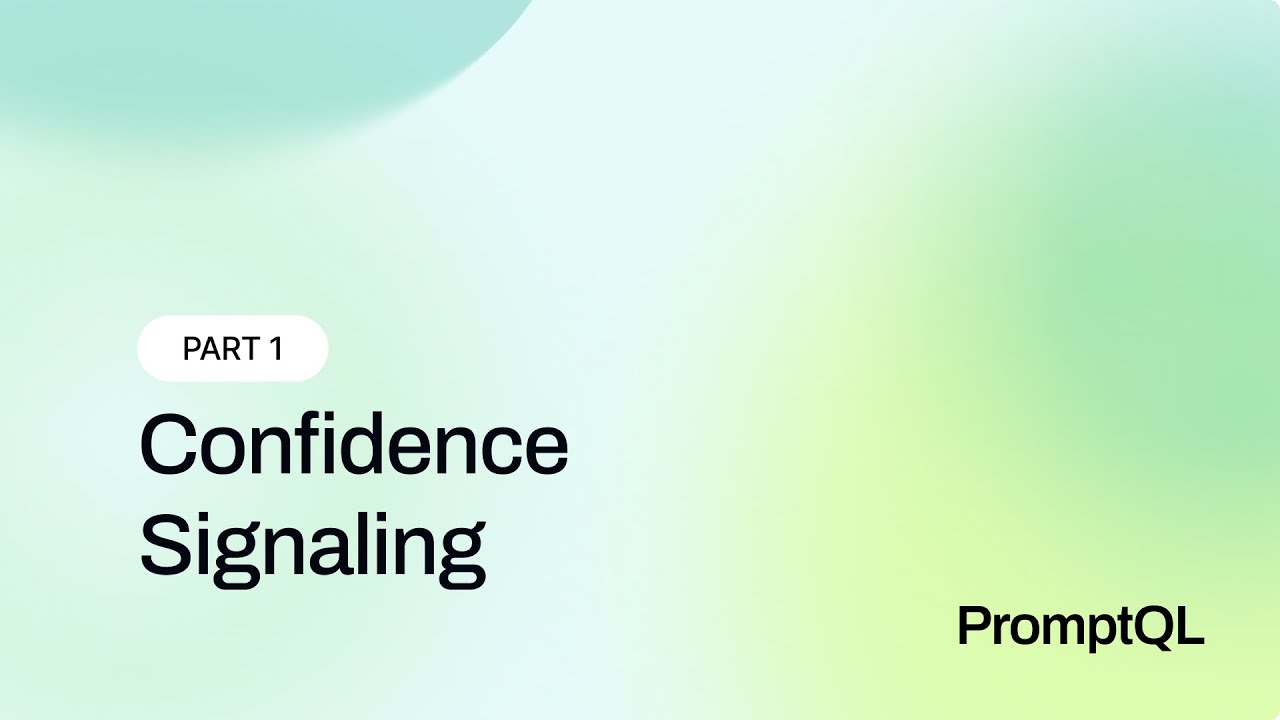 1. Confidence Signaling - Continuous Learning Layer - YouTube