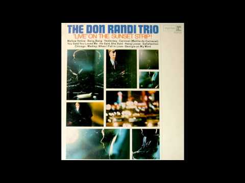 Don Randi Trio – "Live" On The Sunset Strip! (1967, Vinyl) - Discogs
