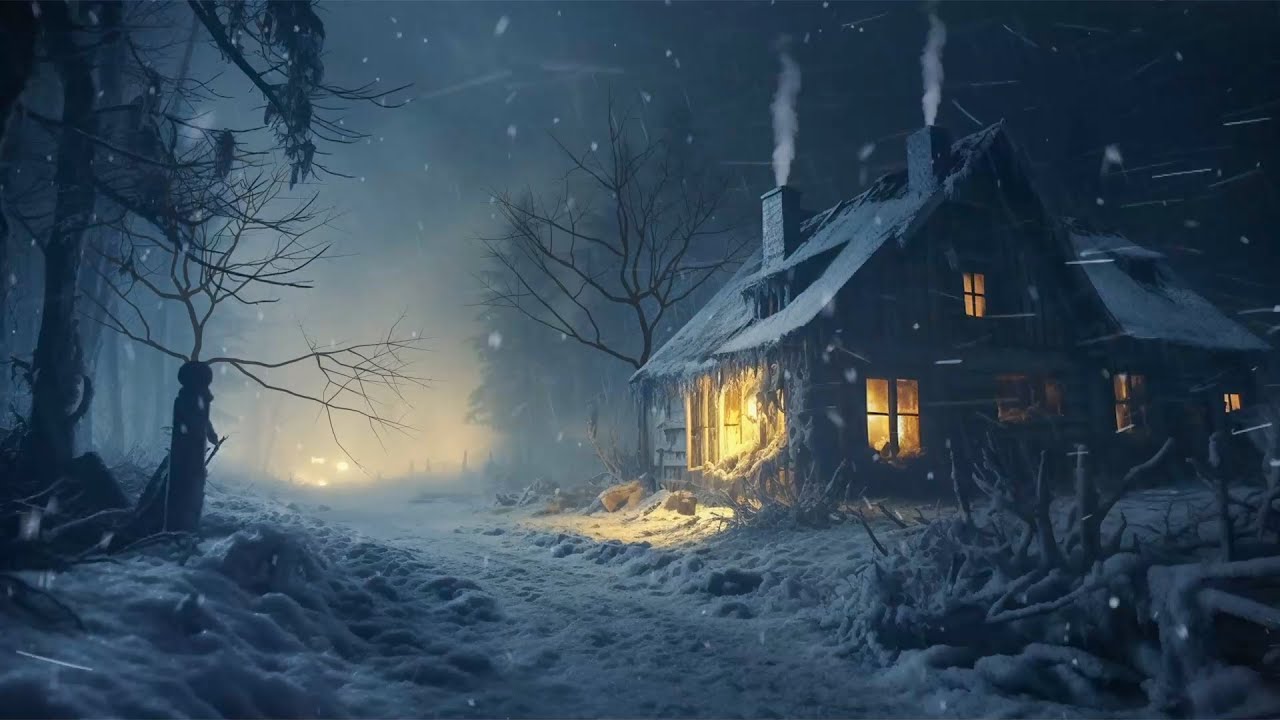 Sounds of a Fierce Blizzard - Cold Winter Air | Falling Snow and ...