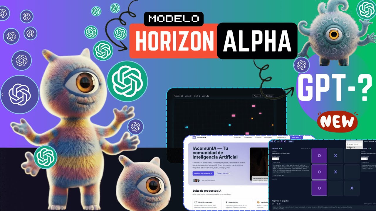 OpenAI Nuevos Modelo IA: Descubre si Horizon Alpha es GPT-5 ? - YouTube