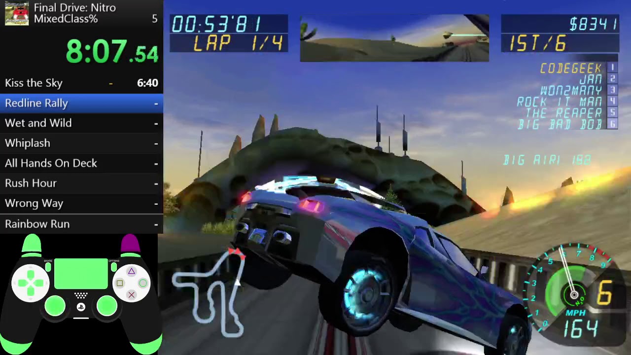 Final Drive: Nitro MixedClass% Speedrun in 1:07:01.720 - YouTube