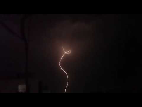 lighting flash caught on camera - YouTube