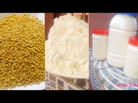 How to make Instant soya milk powder||Soya beans powder for babies.# ...
