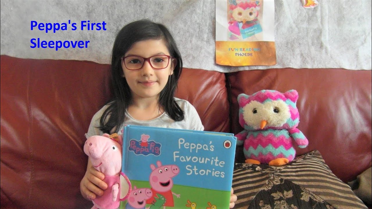 PEPPA PIG Favourite stories - Peppa's FIRST SLEEPOVER - Fun Reading ...