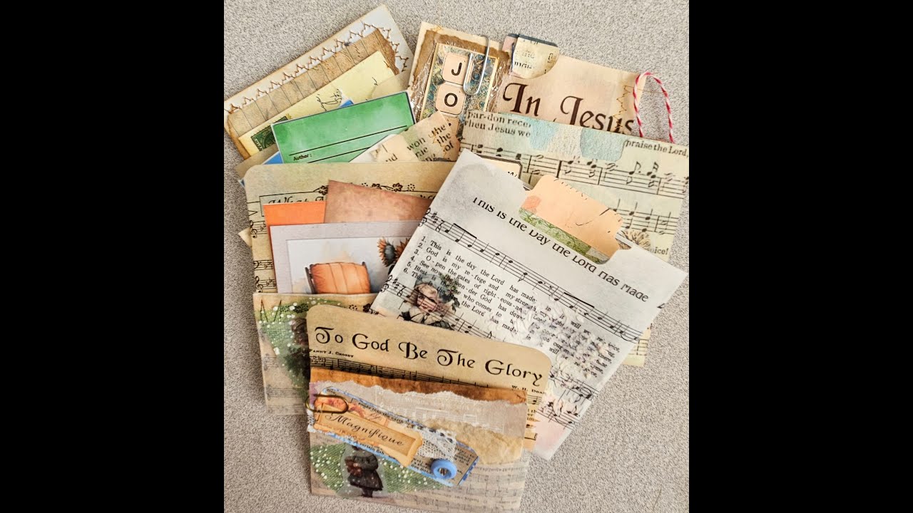 Tracing Paper Library Pockets and Ephemera Holders - YouTube