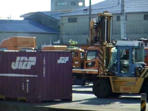 【荷役作業】 フォークリフト 鉄道コンテナ Youtube 7297