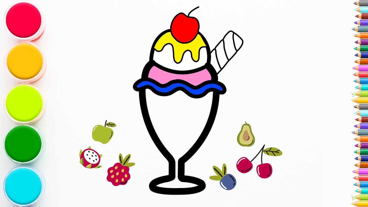 How to Draw a Ice Cream Cup | Step by Step - YouTube