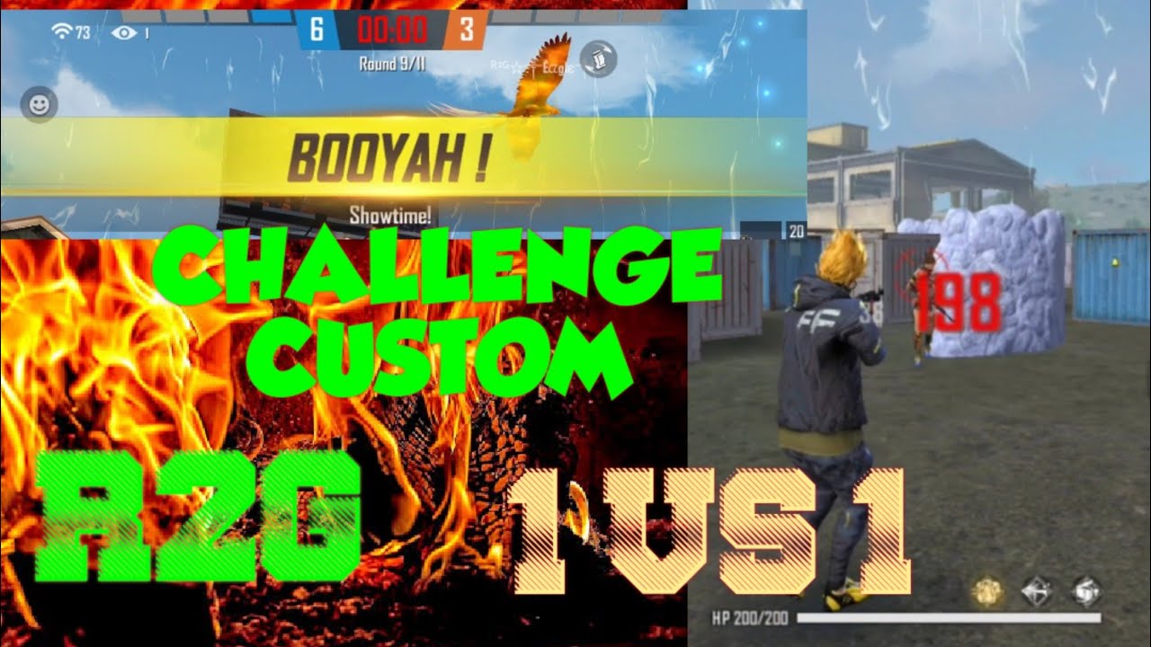 GARENA FREE FIRE CUSTOM || CHALLENGE 1 VS 1 CUSTOM ||. - YouTube