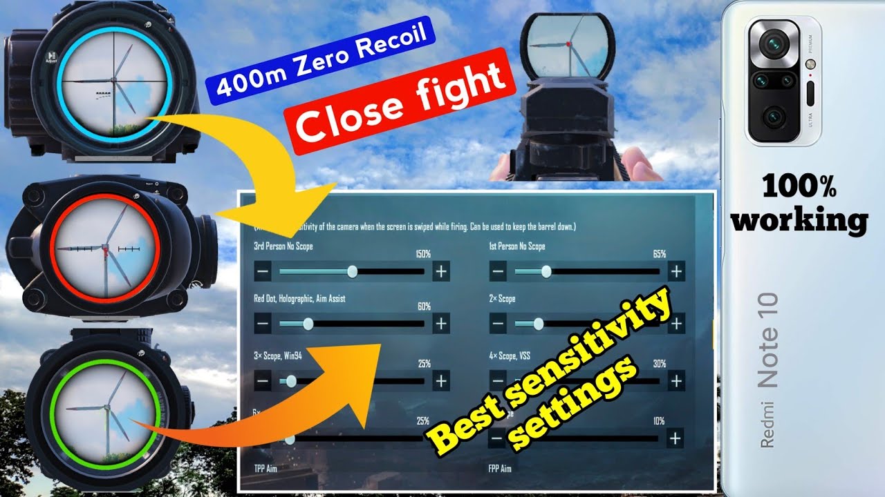 Redmi note 10 best Pubg Sensitivity Settings. Mi Redmi note 10 no ...