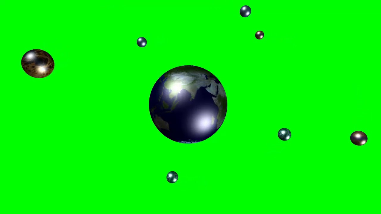 GREEN SCREEN PLANETS - YouTube