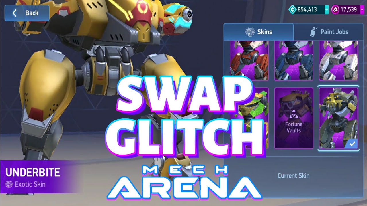 Mech Arena Glitch Swap Skin and Mech - YouTube