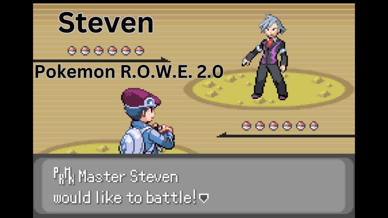 Pokémon ROWE - Pokémon Master Steven (Doubles Hard Mode) - YouTube