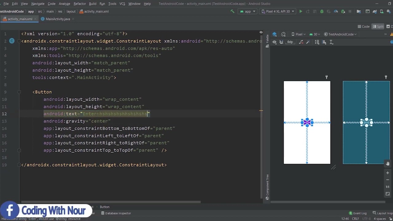 الدرس الثامن | شرح Wrap Content & Match Parent - YouTube