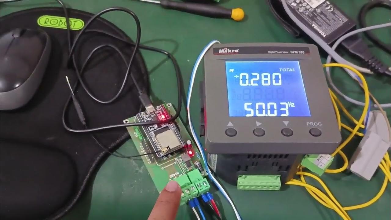 power meter mikro dpm380 dengan HMI smartICS - YouTube