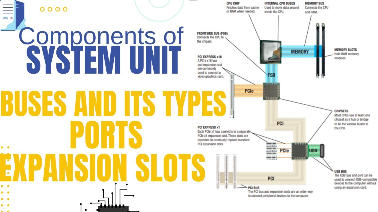 Computer Hardware | Components of System Unit | Buses | Ports ...