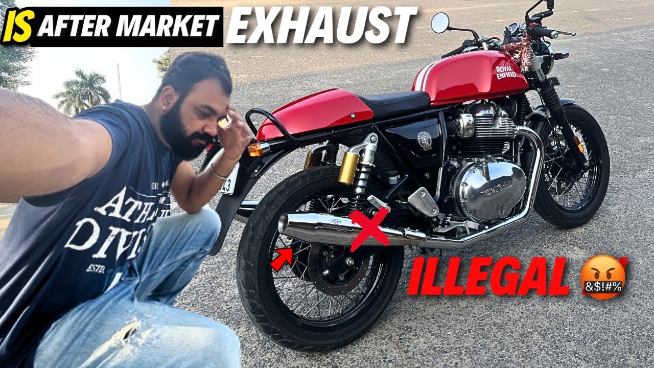 Best Exhaust for Continental GT 650 | Red Rooster Exhaust Review PROS ...