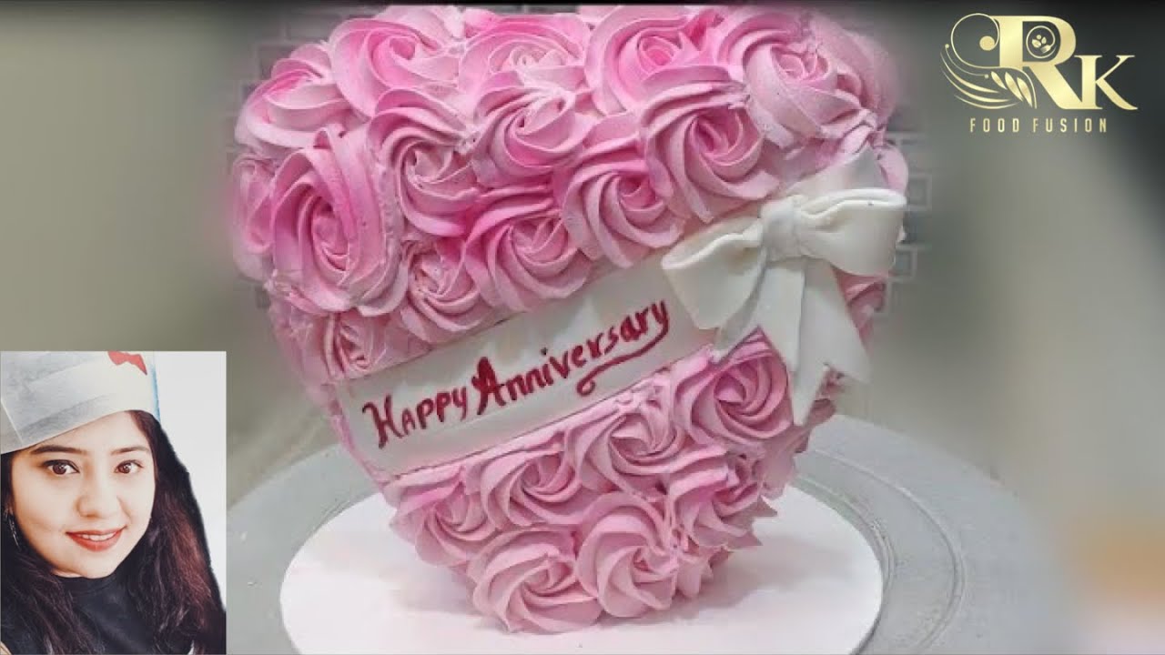 How to make Heart shape Antigravity Cake | Standing heart shape cake ...