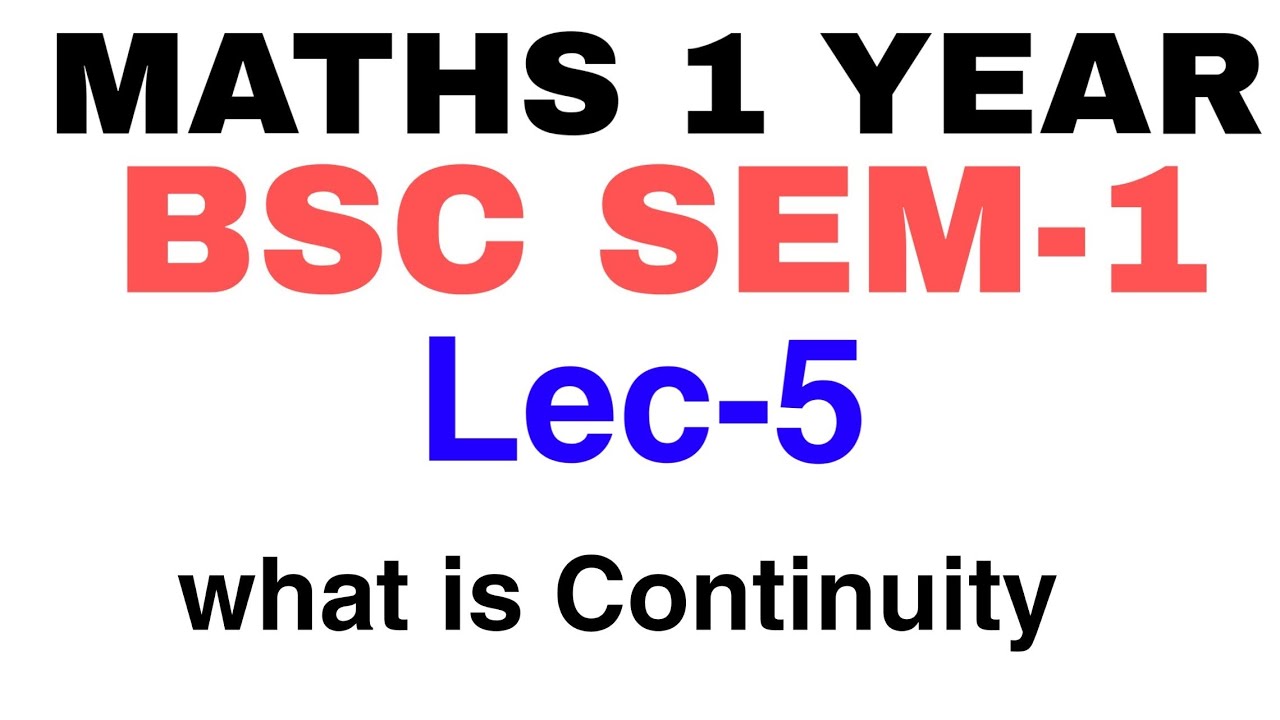 maths bsc 1st year semester 1 || lec-5 - YouTube