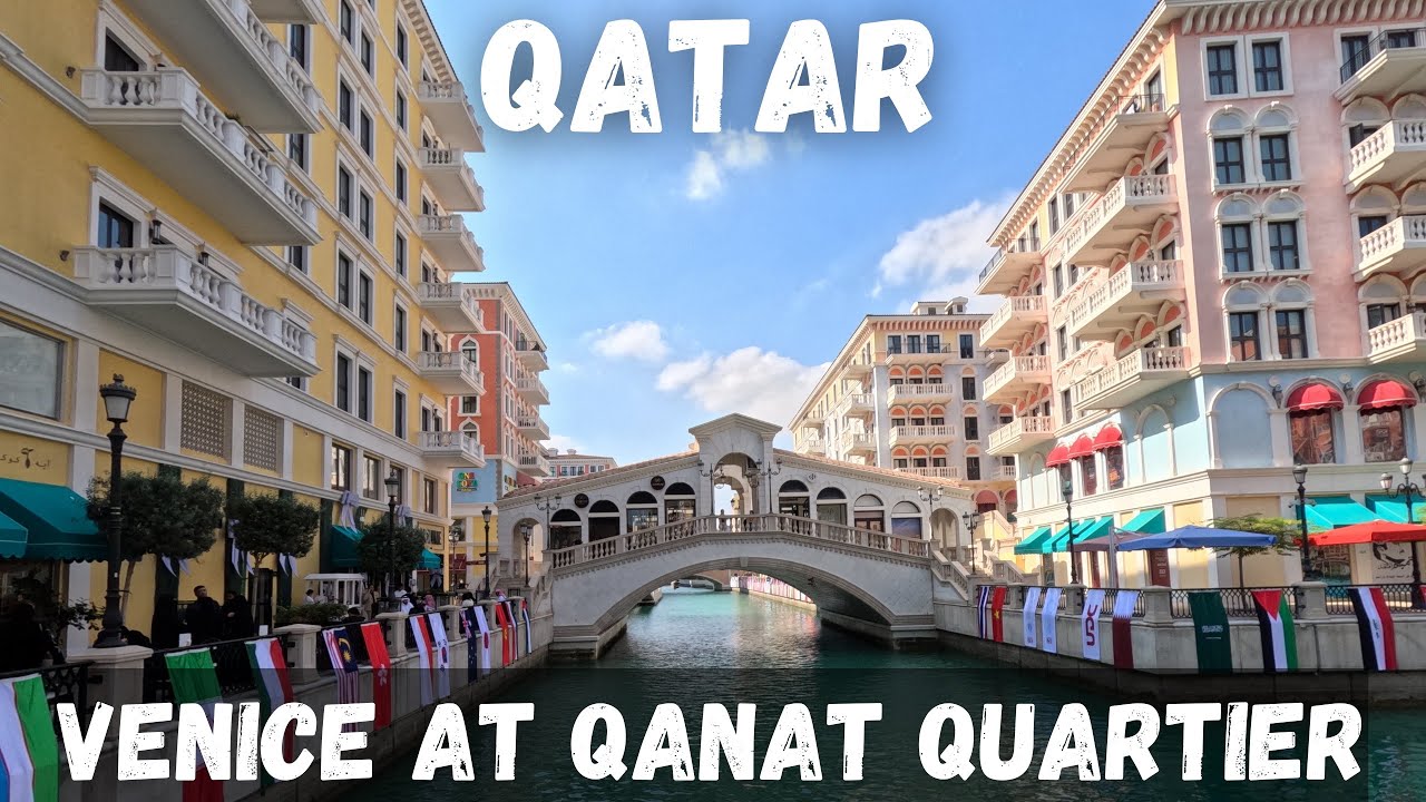 Qanat Quartier Pearl Island | Venetian Charm Meets Arabian Chic | Doha Qatar - YouTube