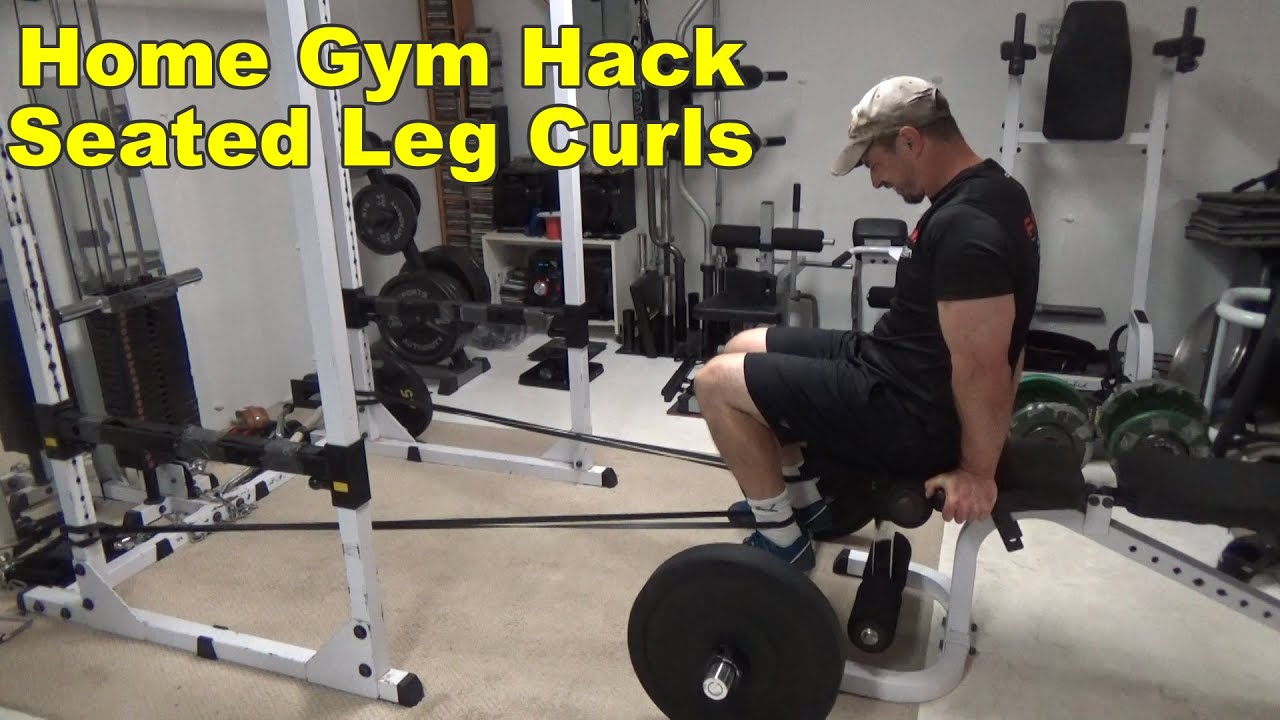 Banded Rolling Seated Leg Curls for Peak Hamstring Contraction - YouTube