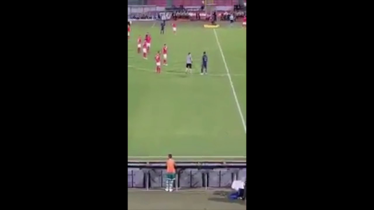 Jake Peachey Invades Pitch - Malta vs England 2017 (Benny Hill Version ...