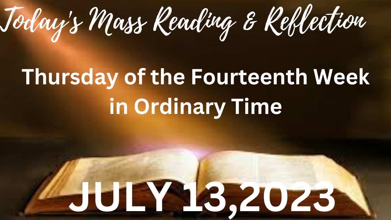Daily Gospel Reflection, Catholic Mass Today, Today's Holy Mass Reading ...