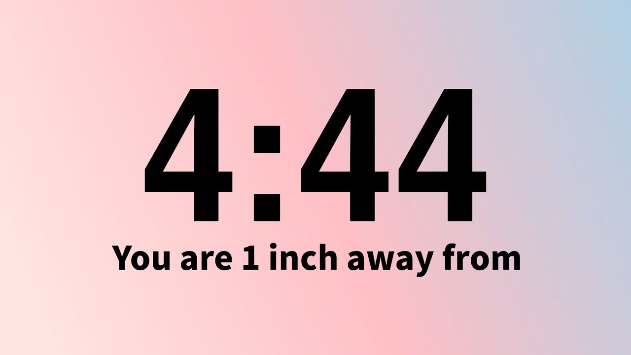 444🌈You Are 1 Inch Away From…🦋 - YouTube