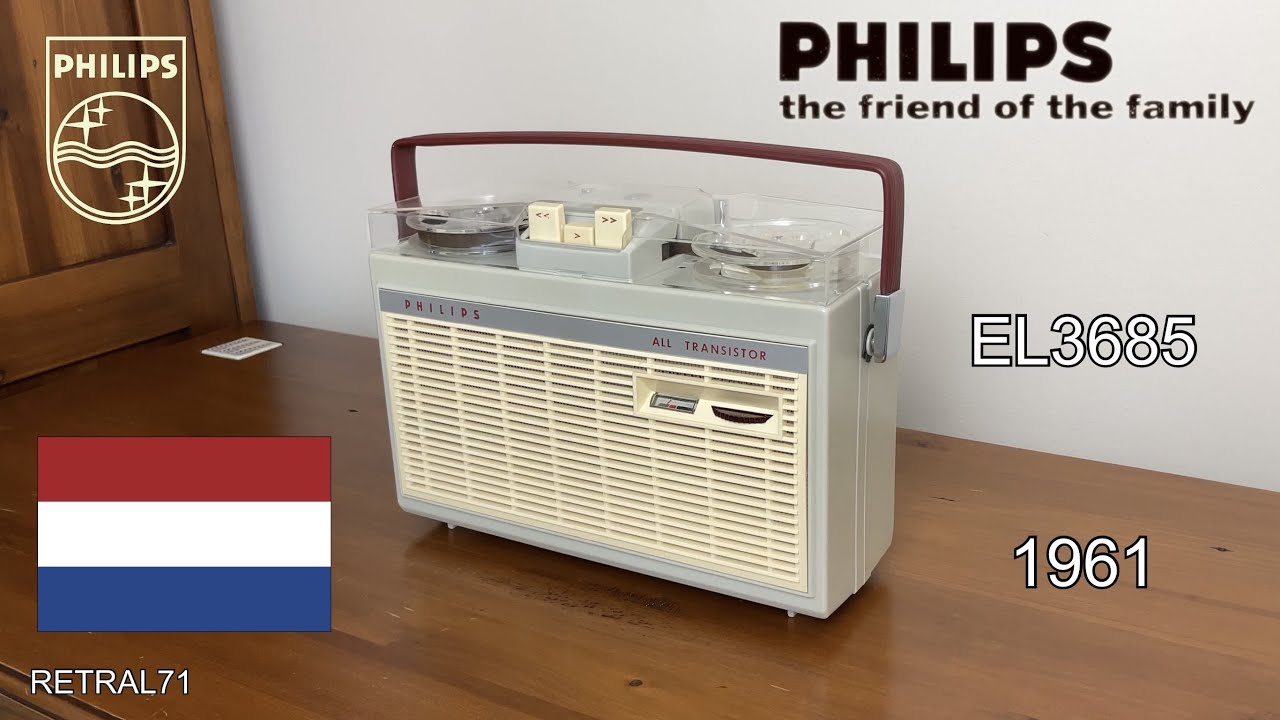 Philips EL3585 Reel to Reel Tape Recorder - YouTube