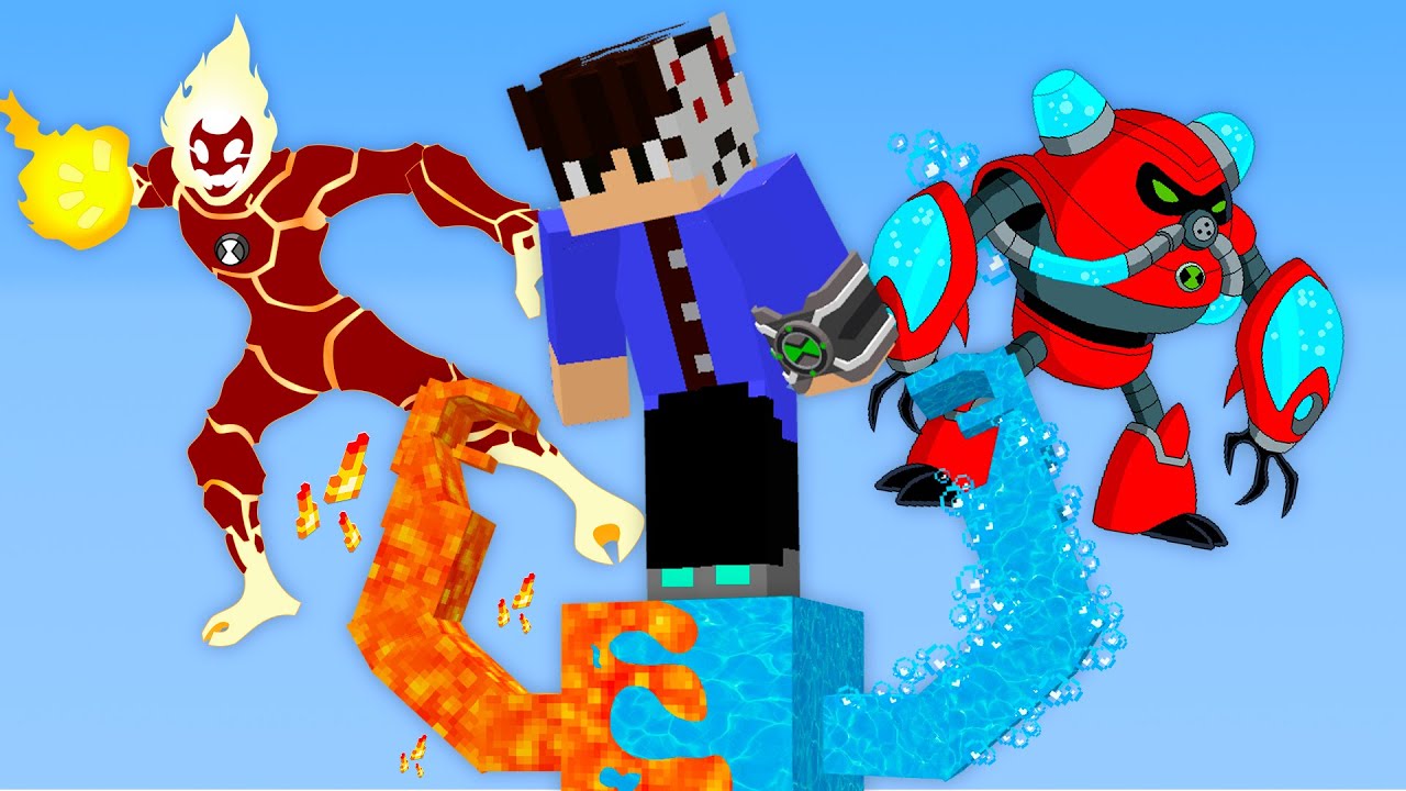 APENAS UM BLOCO DO BEN 10 ELEMENTAL NO MINECRAFT! - YouTube