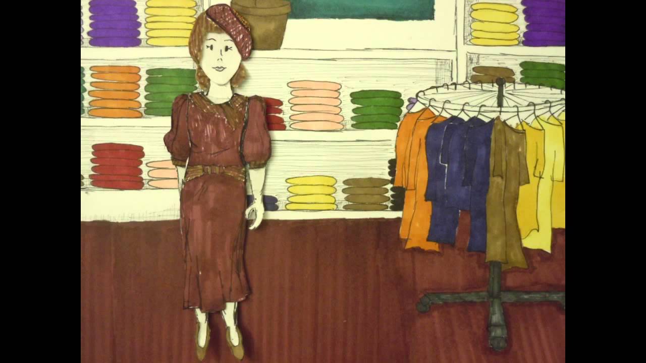 Fun paper doll animation - YouTube