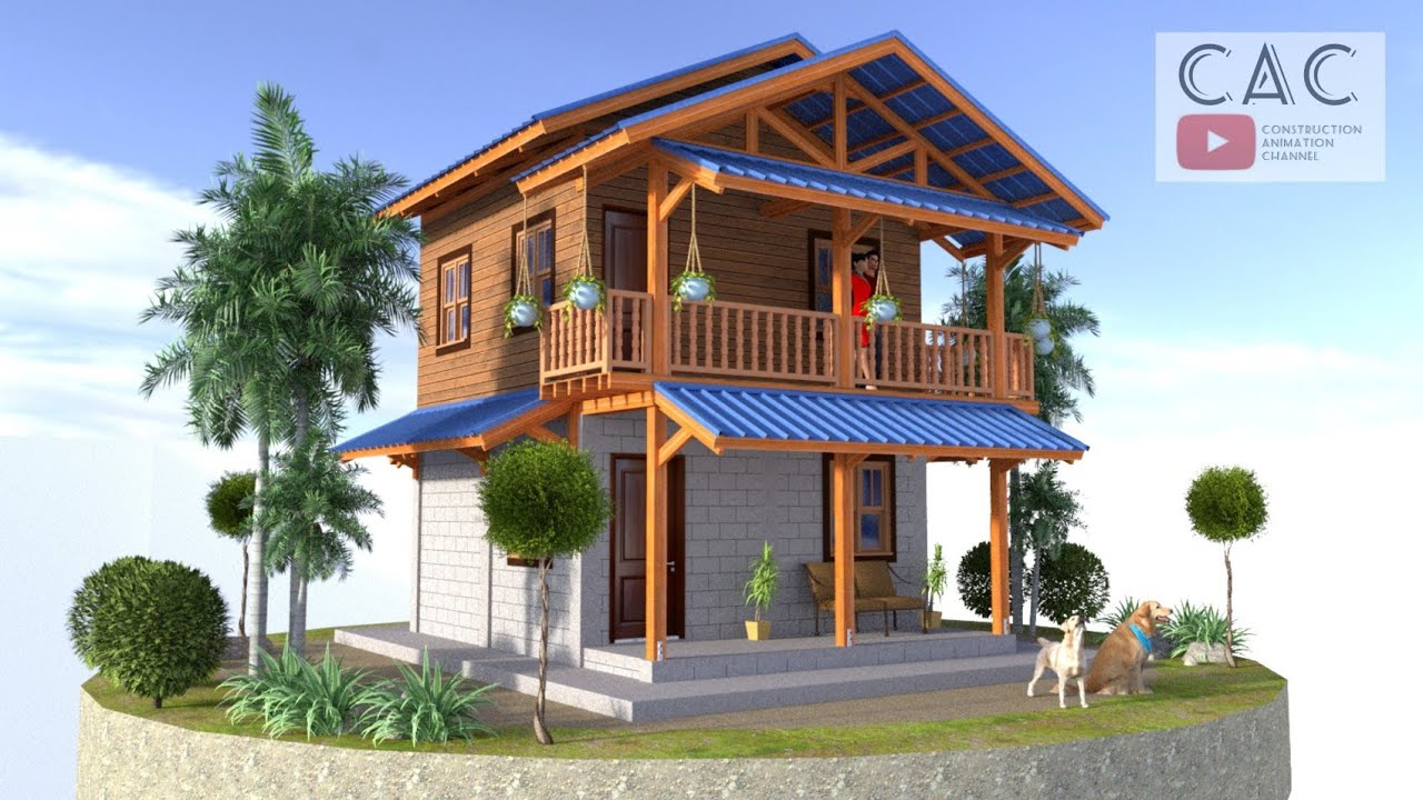 Simple Farmhouse | Tropical House | 5x6m | Two Bedroom - YouTube