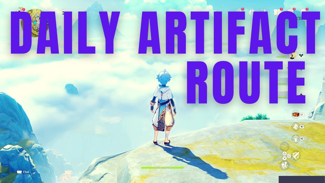 Daily Artifact Route including Inazuma - Genshin Impact - YouTube
