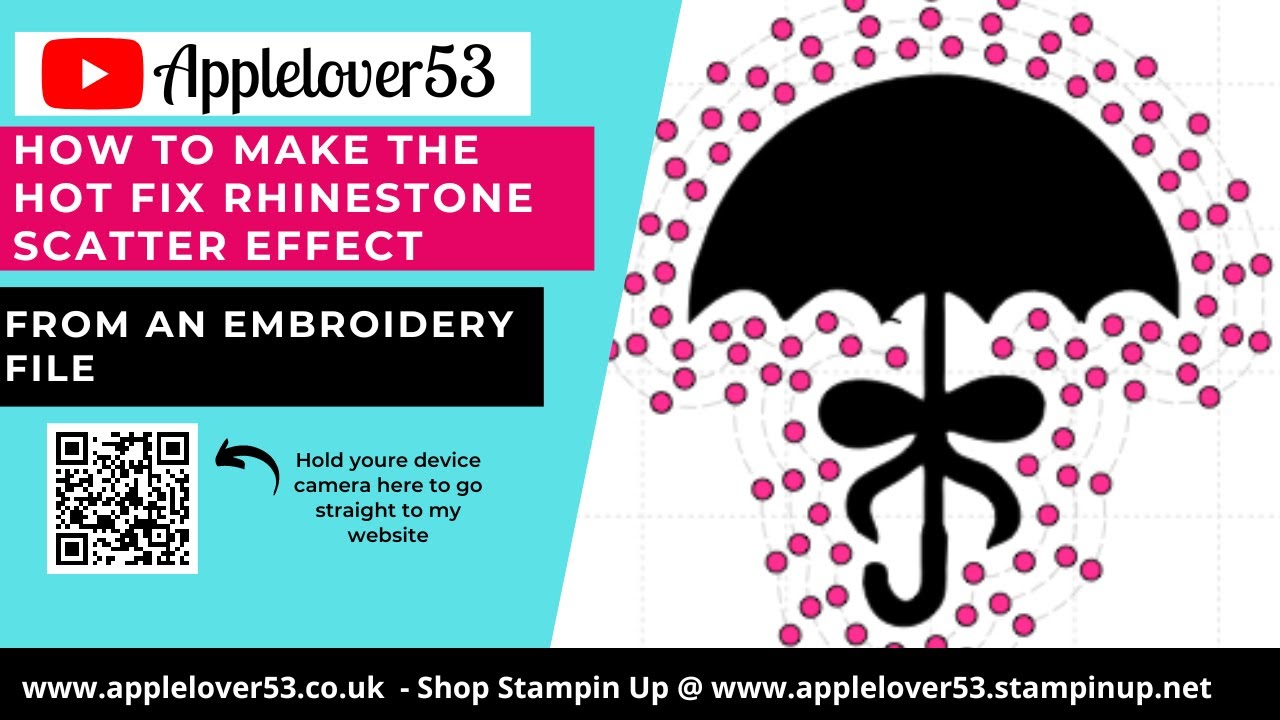 How To Create The Hot Fix Rhinestone Scatter Effect From An Embroidery ...