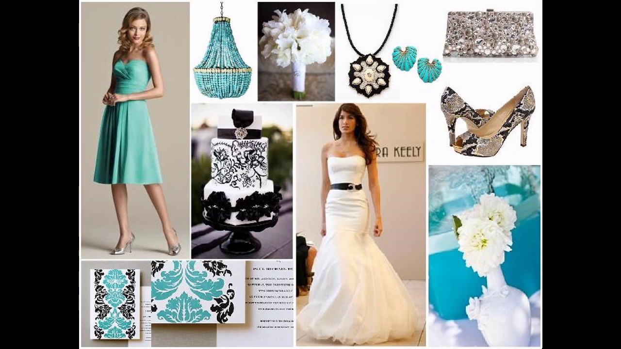 Decoraciones de boda turquesa - YouTube