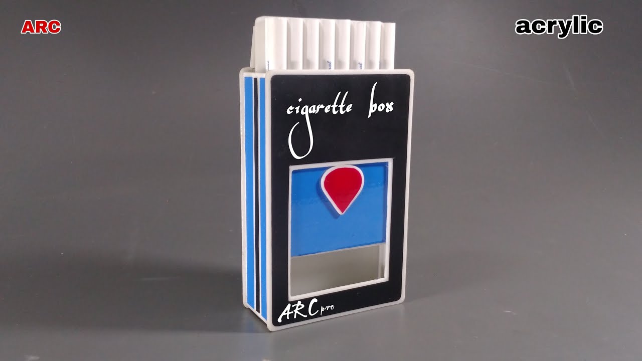 Cigarette box creative ideas - YouTube