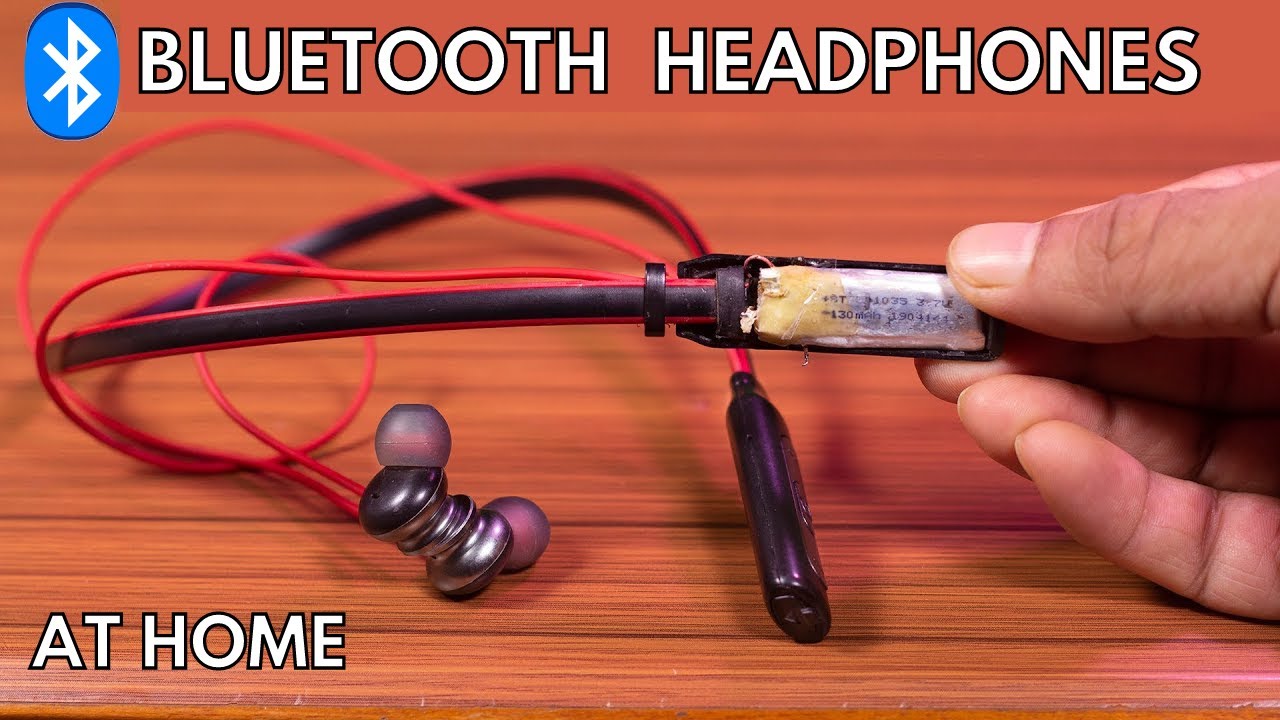 How To Make Bluetooth Collar Earphones | DIY | Wireless headphones ...