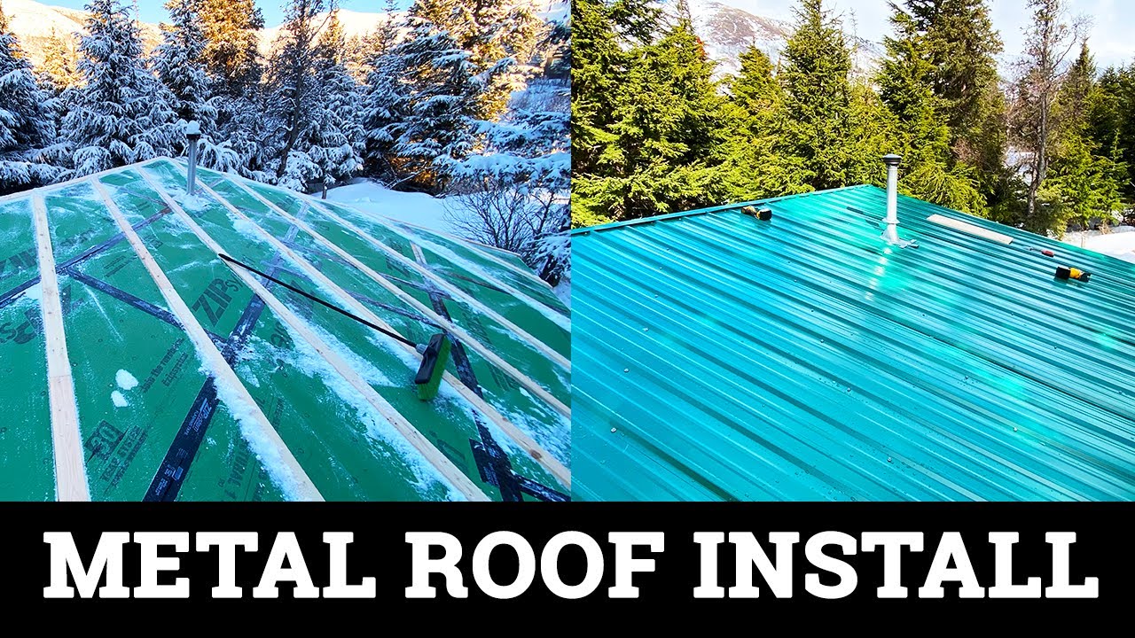 Cabin Roof Installation - Start to Finish - YouTube